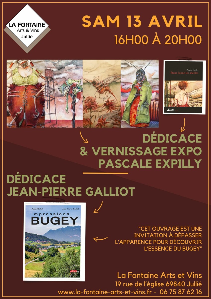 Samedi 13 avril : vernissage exposition Pascale Expilly & dédicace Jean ...