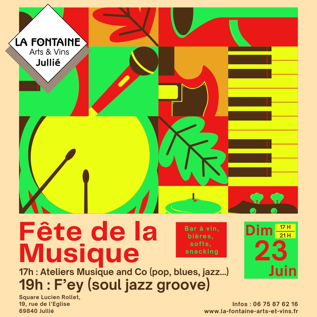 Dim 23 juin : Fête de la Musique